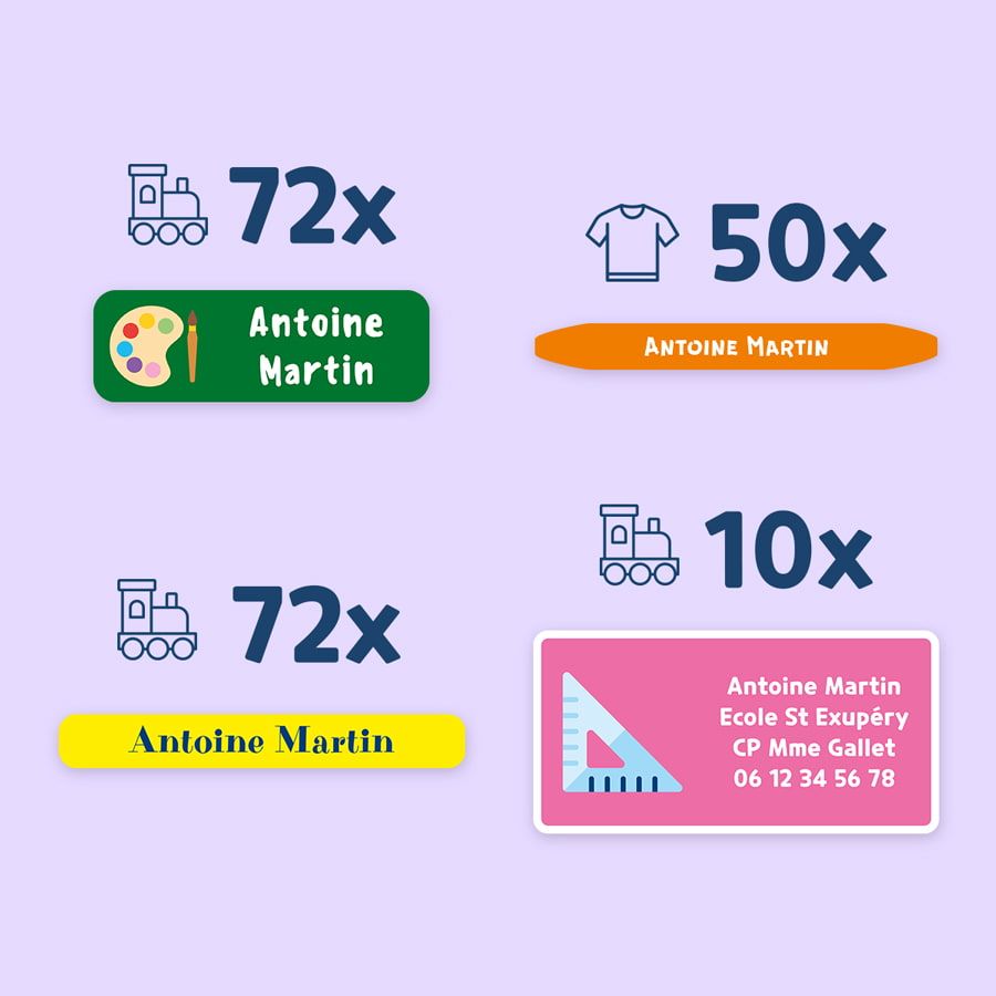 Étiqueter les fournitures scolaires: les indispensables pour la rentrée ...