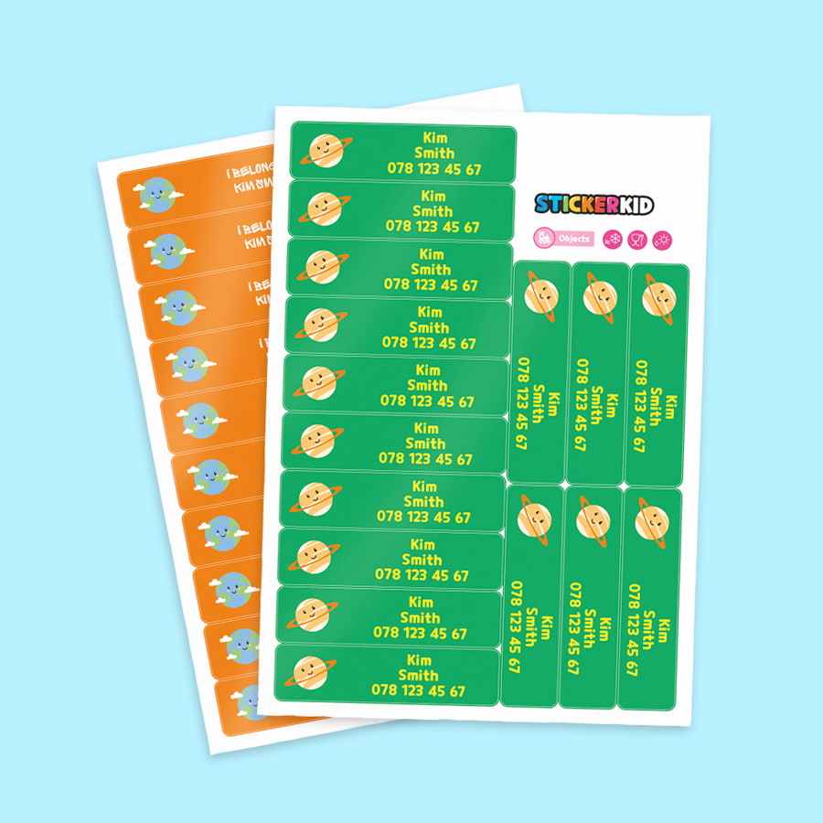Large-size customisable stickers for objects Stickerkid.ch