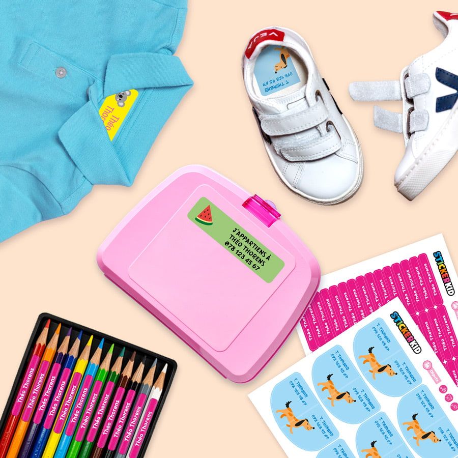 Pack École - 130 étiquettes nominatives | stickerkid.ch