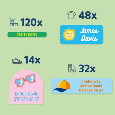 StickerKid: Kids Name Labels, Custom Stickers, Personalized for your ...