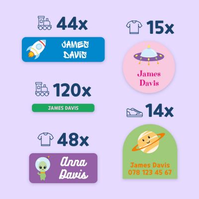 StickerKid: Kids Name Labels, Custom Stickers, Personalized for your ...